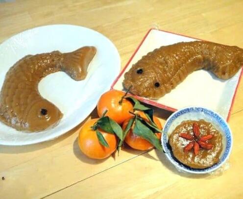 Chinese New Year cake, or Nin Gao is a steamed sweet, sticky cake
