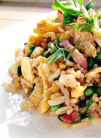 Speedy Ham and Egg Fried Rice | Lovefoodies