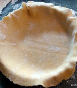 Traditional Egg Custard Tart with a homemade pastry and a silky filling