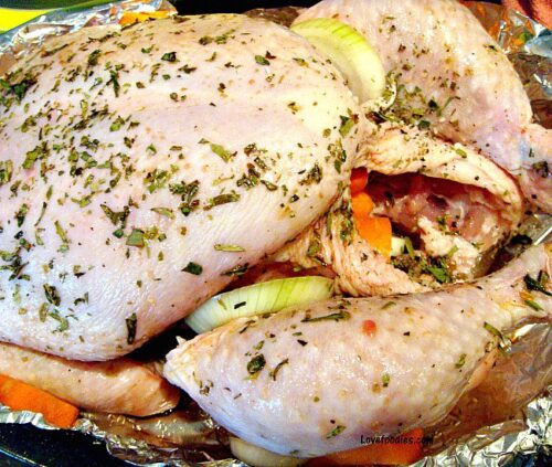 Sunday Roast Chicken Dinner | Lovefoodies