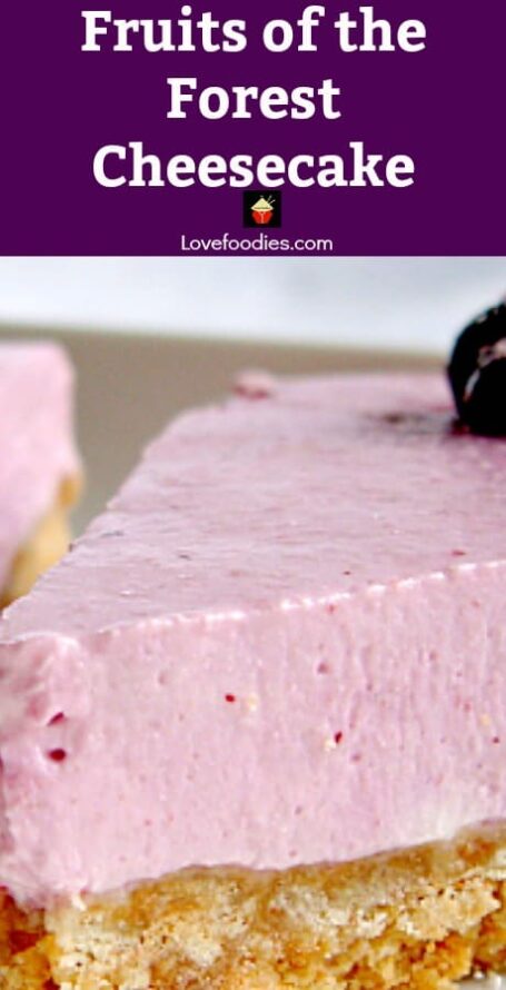 Fruits Of The Forest Cheesecake | Lovefoodies