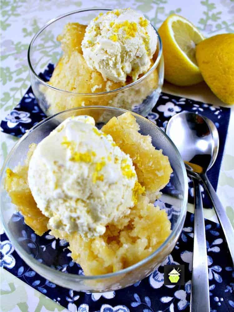 Lemon Spoon Cake | Delicious Easy Slow cooker Recipe