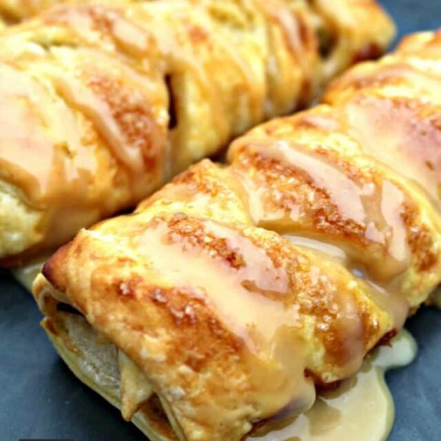 Mini Caramel Apple Pastries | Lovefoodies