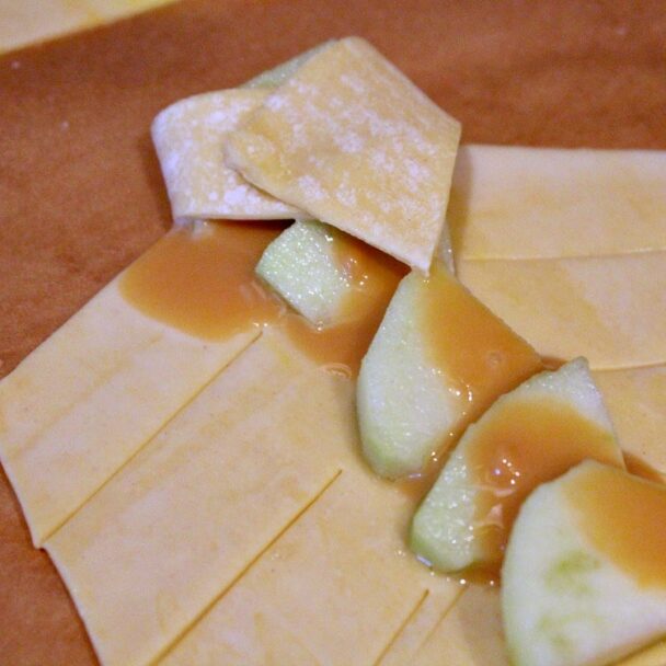 Mini Caramel Apple Pastries | Lovefoodies
