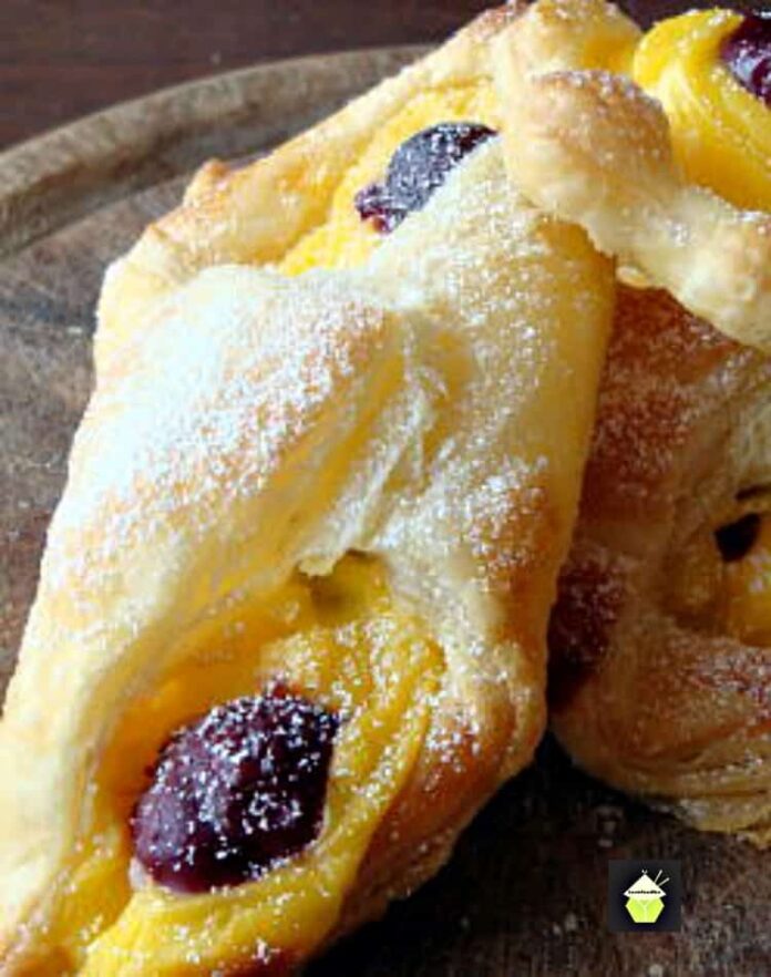 Easy Cherry Custard Pastries are perfect for serving at a tea party,or ...