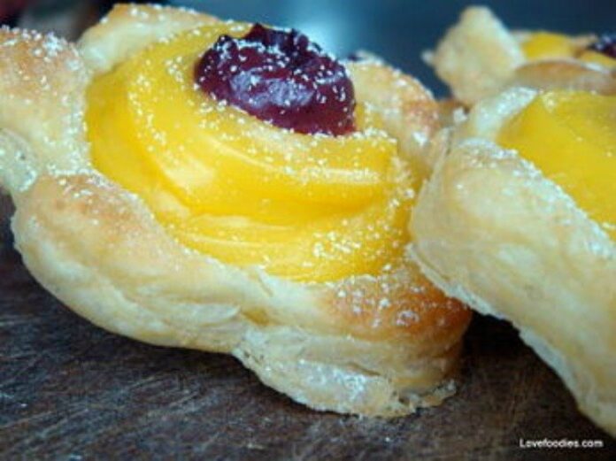 Easy Cherry Custard Pastries are perfect for serving at a tea party,or ...