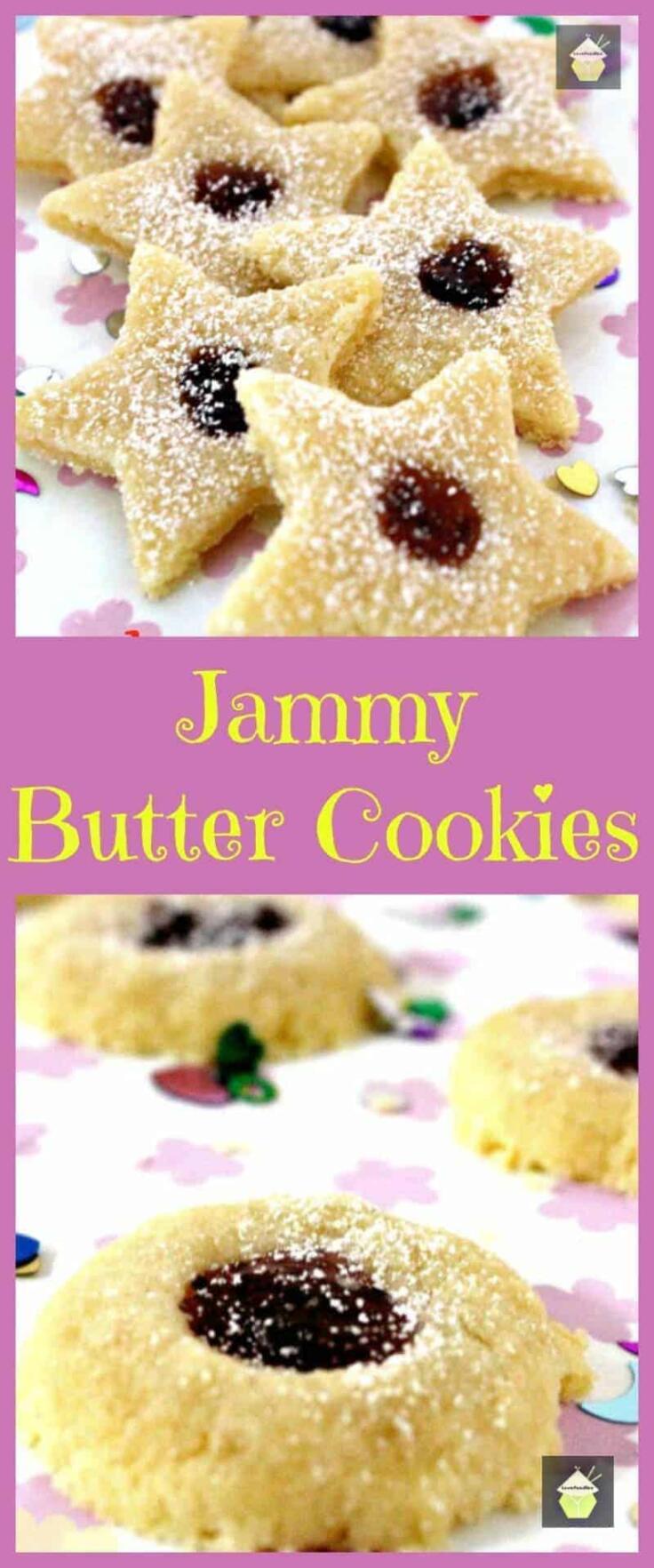 Jammy Butter Cookies | Lovefoodies