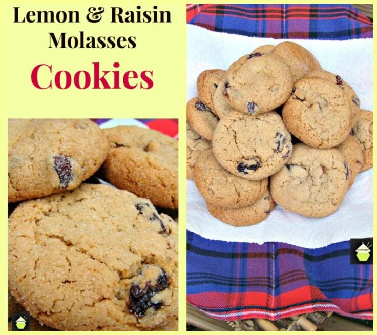 Lemon Raisin Molasses Cookies | Lovefoodies