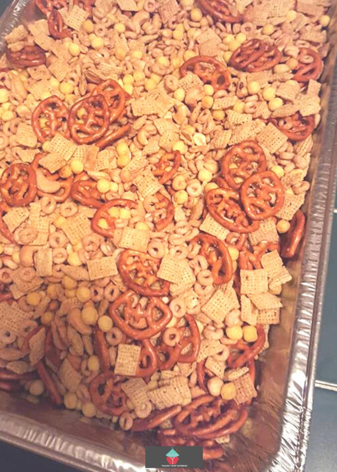 Easy Caramel Snack Mix | Lovefoodies