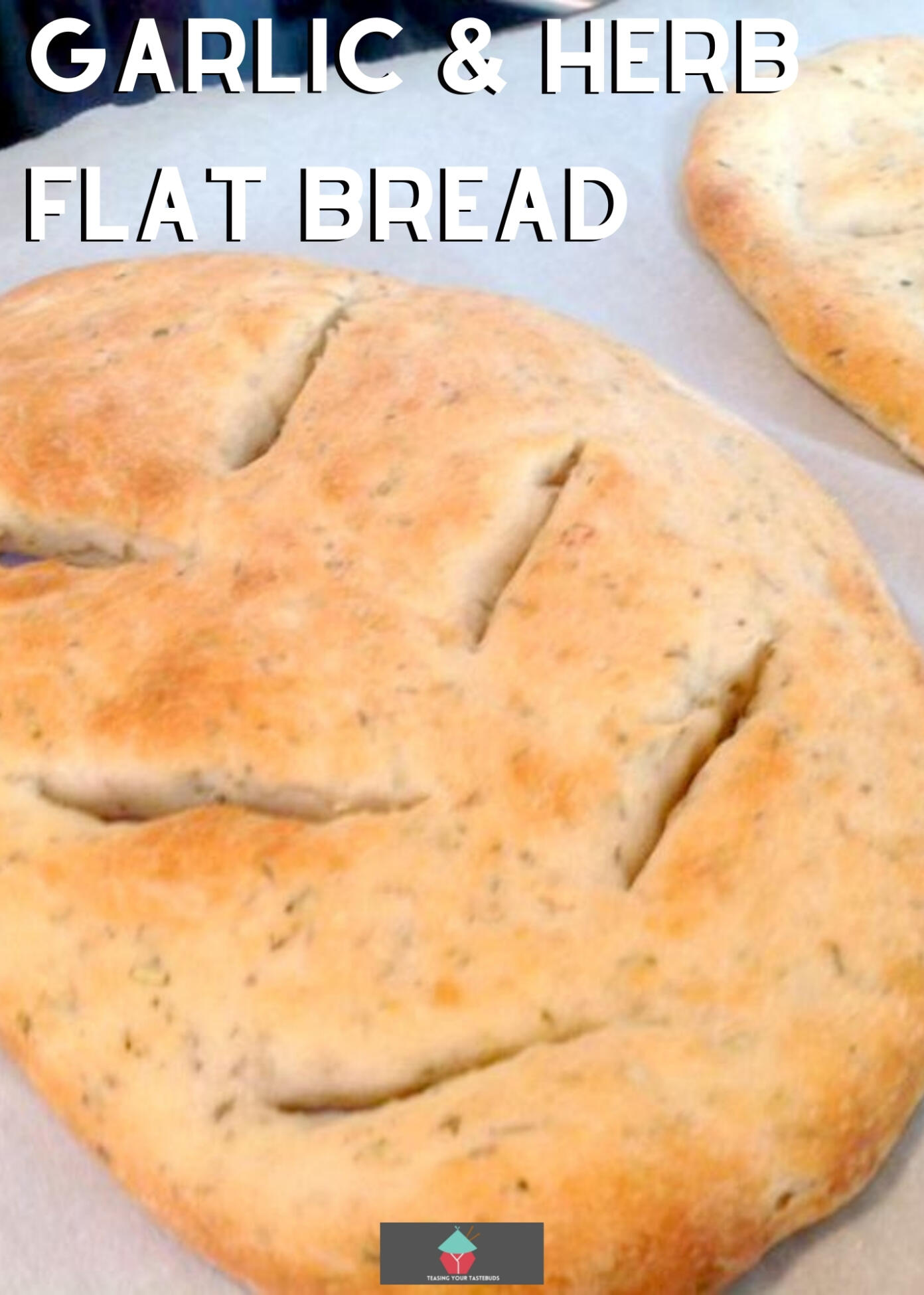 Garlic and Herb Flatbread, Provençal Fougasse | Lovefoodies