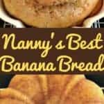 Nanny's BEST Banana Bread is a lovely soft, cake with a delicious glaze