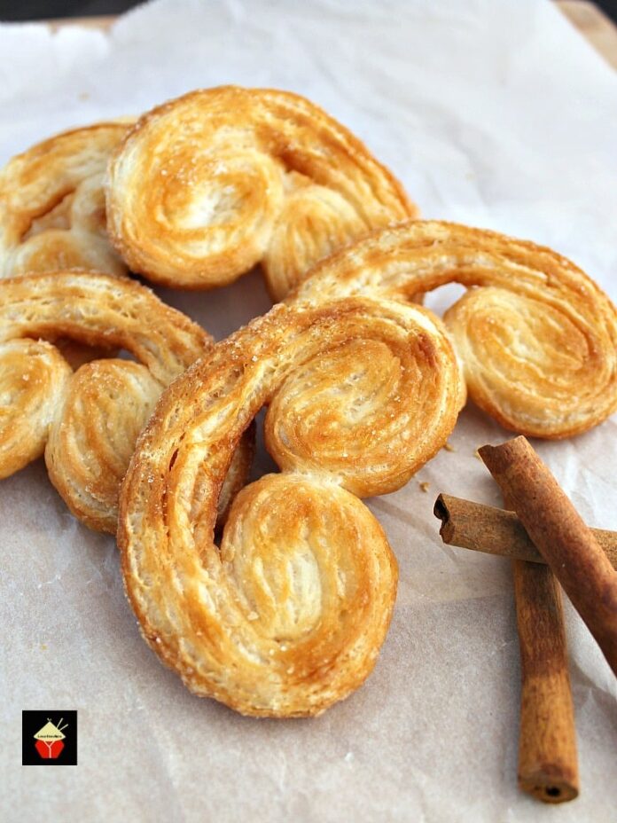 Easy French Palmier Cookies|Classic French Buttery Sweet Flaky Pastry ...