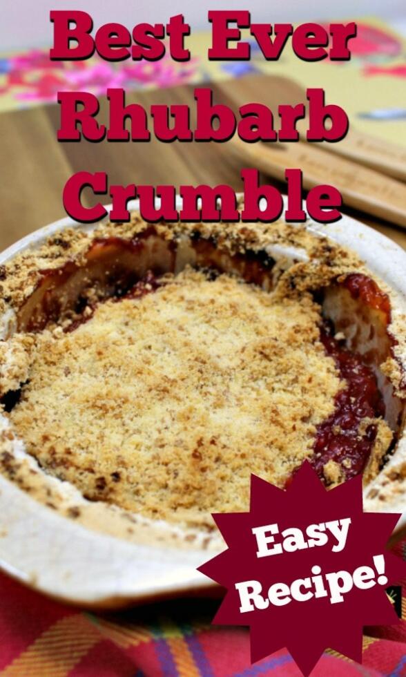 Best Ever Rhubarb Crumble | Lovefoodies