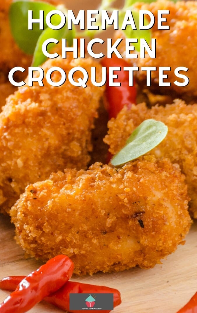 Homemade Chicken Croquettes, Croquetas de Pollo | Lovefoodies