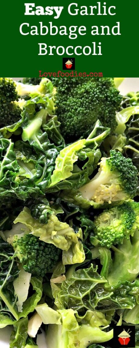 Easy Garlic Cabbage and Broccoli | Lovefoodies