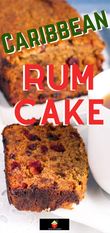 Caribbean Rum Cake, Soft cake, with rum, raisins, great for Christmas