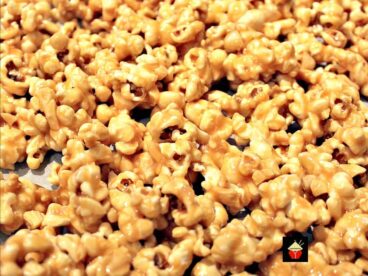 Salted Caramel Cashew Nut Popcorn, great party food made from scratch