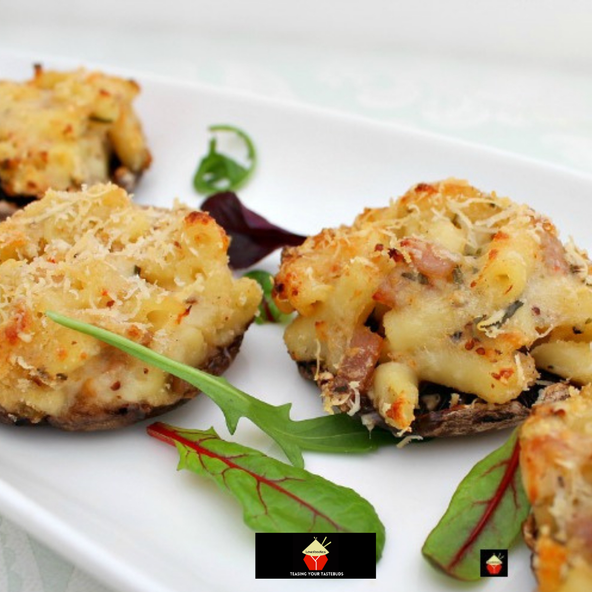 Mac N Cheese Stuffed Mushrooms | Lovefoodies