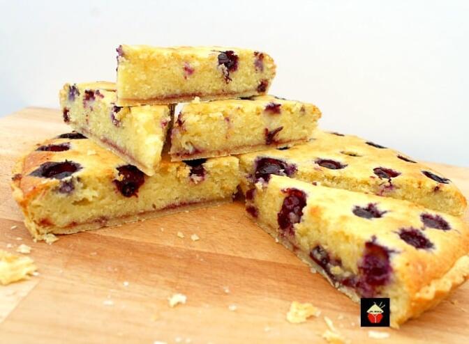 Blueberry Frangipane. A delicious blueberry lemon almond cake