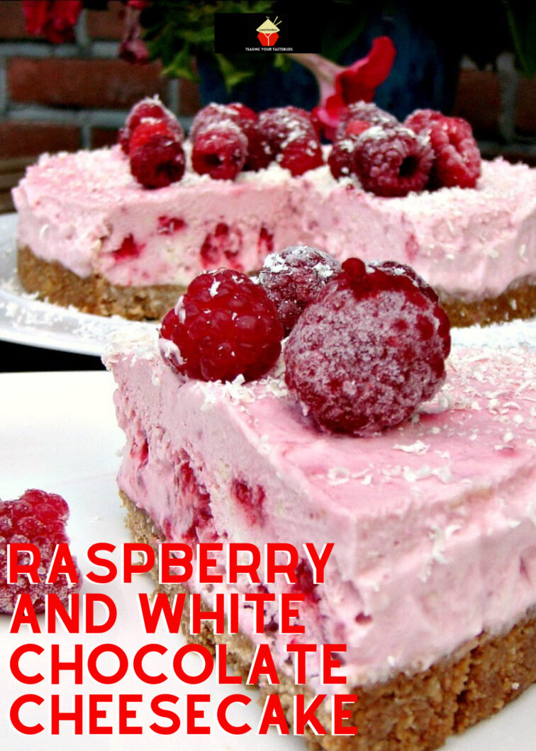 Raspberry and White Chocolate Cheesecake | Lovefoodies
