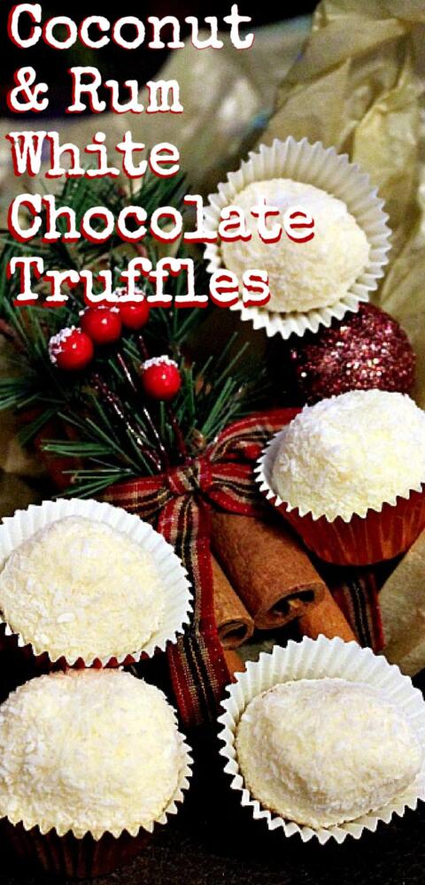 Coconut and Rum White Chocolate Truffles | Lovefoodies