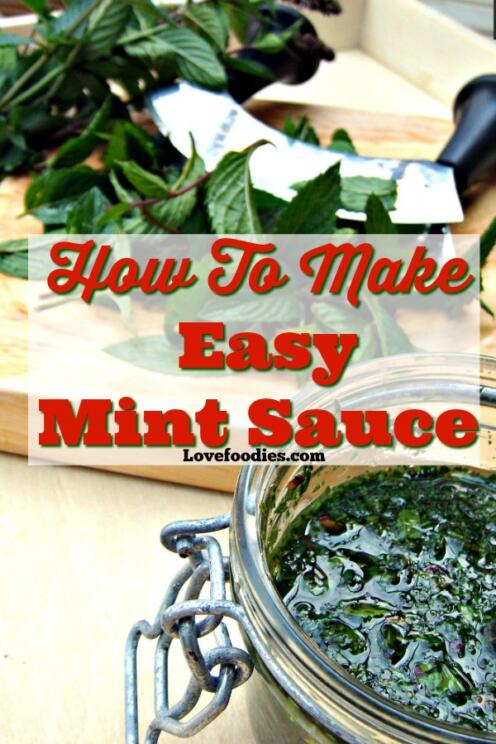 How To Make Easy Mint Sauce | Lovefoodies
