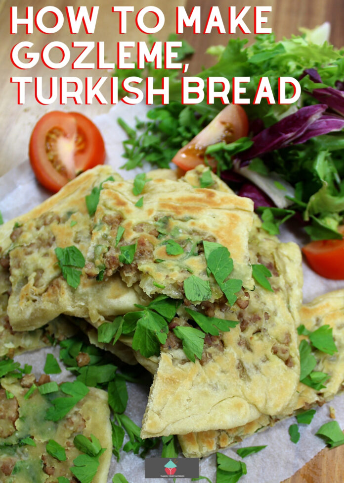 How to make Gozleme Turkish Bread | Lovefoodies