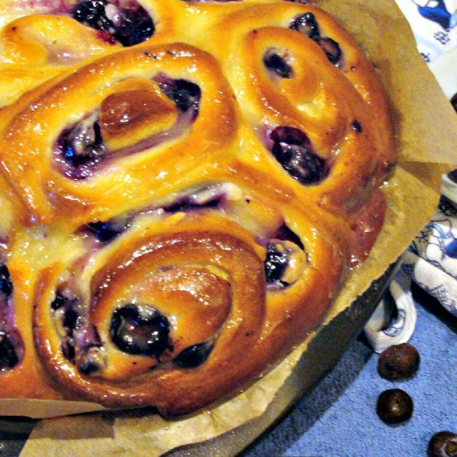 Blueberry Cream Cheese Swirly Bread | Lovefoodies