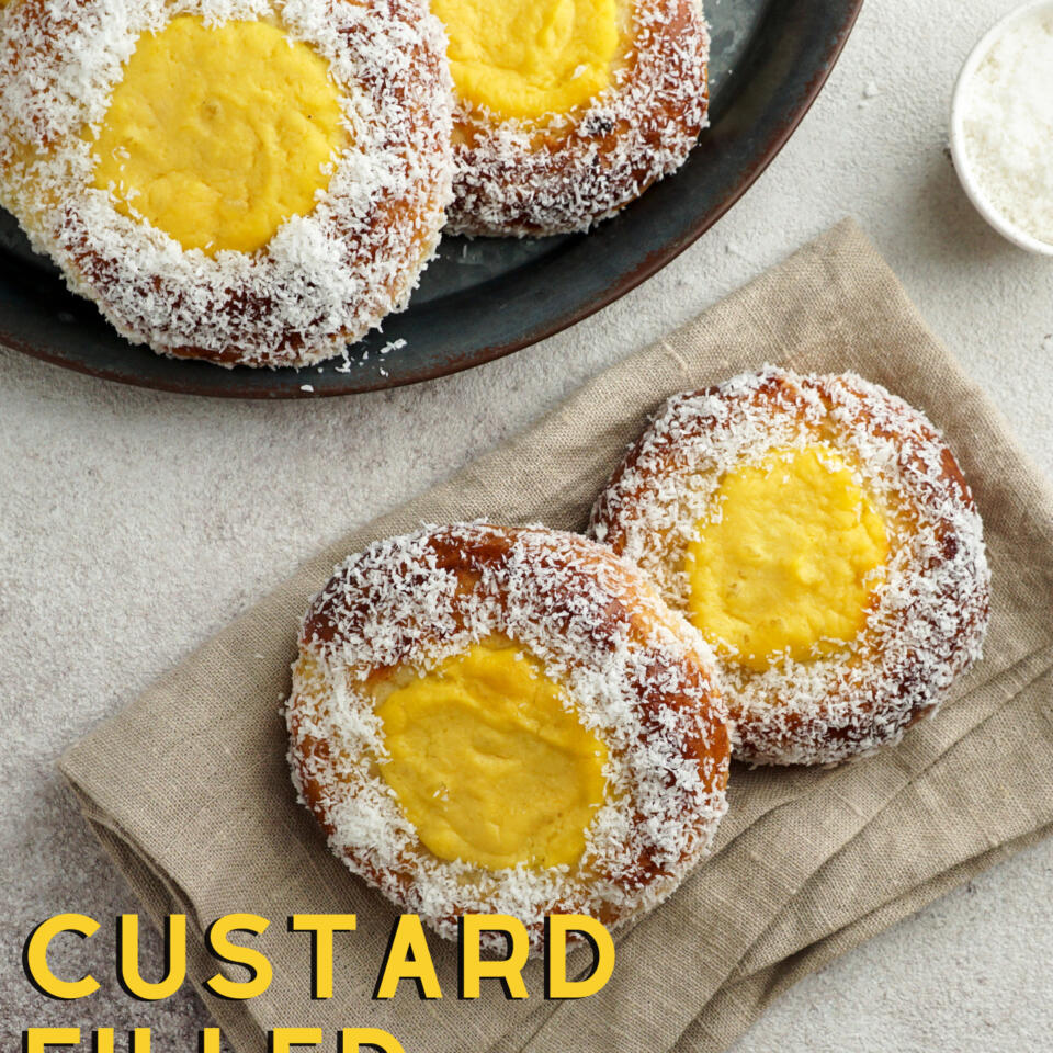 Custard Filled Buns | Lovefoodies