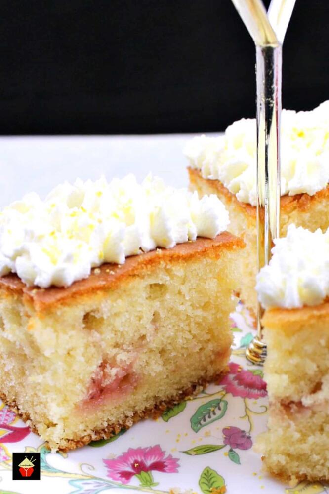 Lemon Drizzle Raspberry Ripple Cake | Lovefoodies