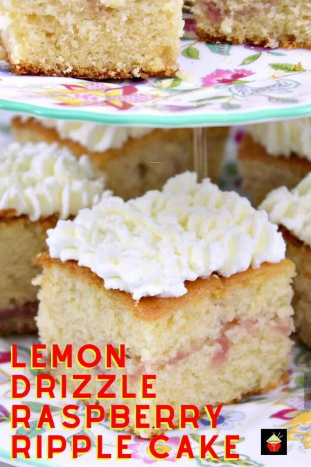 Lemon Drizzle Raspberry Ripple Cake | Lovefoodies