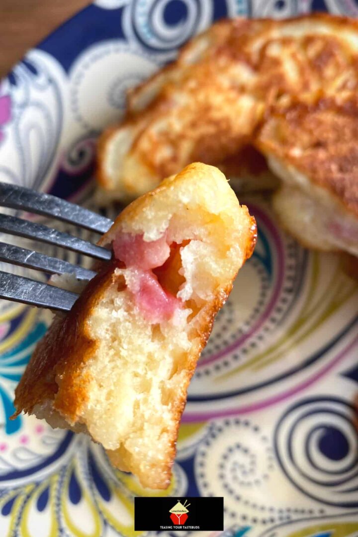 Fluffy Rhubarb Pancakes | Lovefoodies