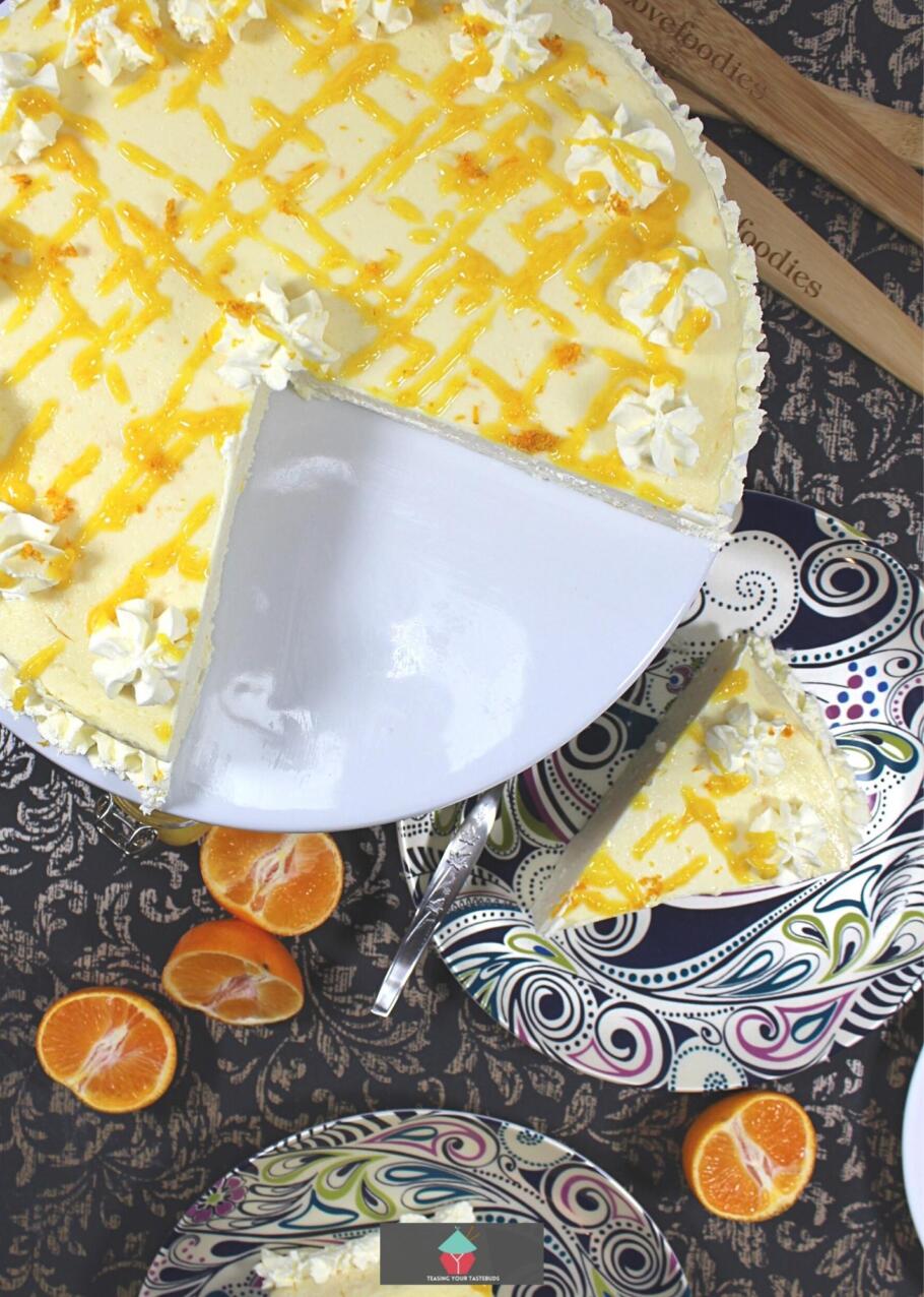 Orange or Clementine Ricotta Cheesecake | Lovefoodies