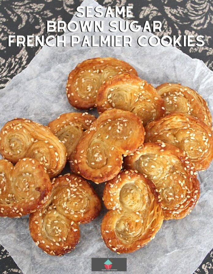 Sesame Brown Sugar French Palmier Cookies | Lovefoodies