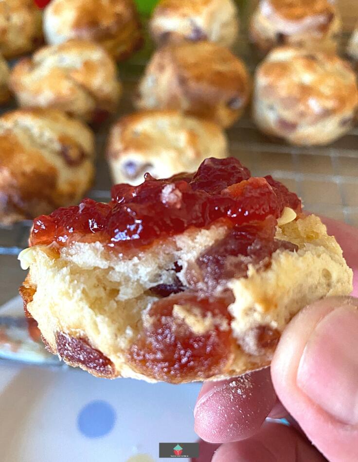 Classic English Cherry Scones | Lovefoodies