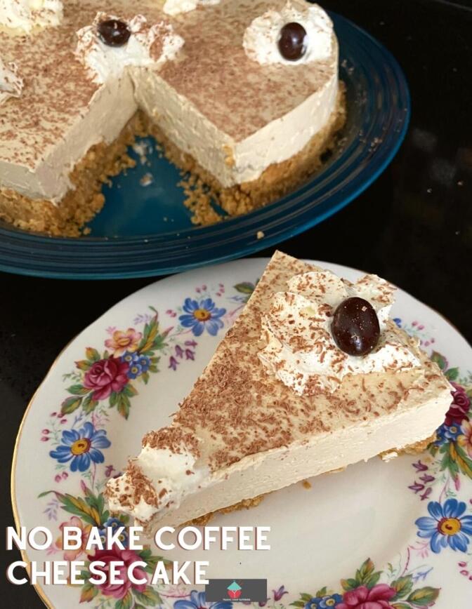No Bake Coffee Cheesecake | Lovefoodies