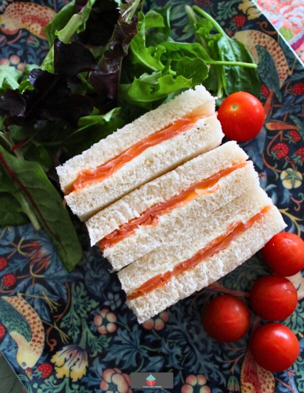Smoked Salmon and Cream Cheese Afternoon Tea Sandwiches | Lovefoodies